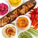 Traditional Hummus 5 Ways - Baked Ambrosia