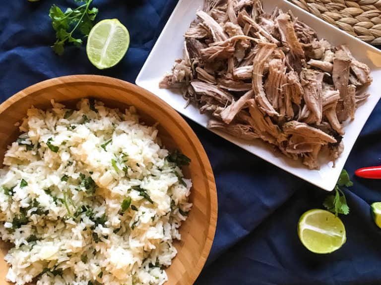 Cuban Pork Rice Bowls with Black Beans and Plantains - Baked Ambrosia
