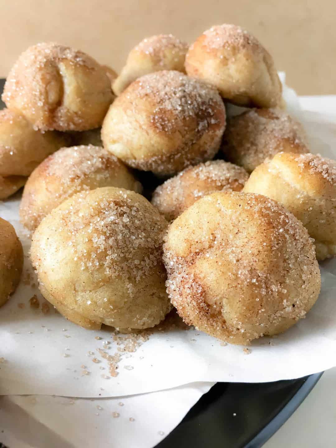Baked Churro Bites with Homemade Dulce de Leche - Baked Ambrosia