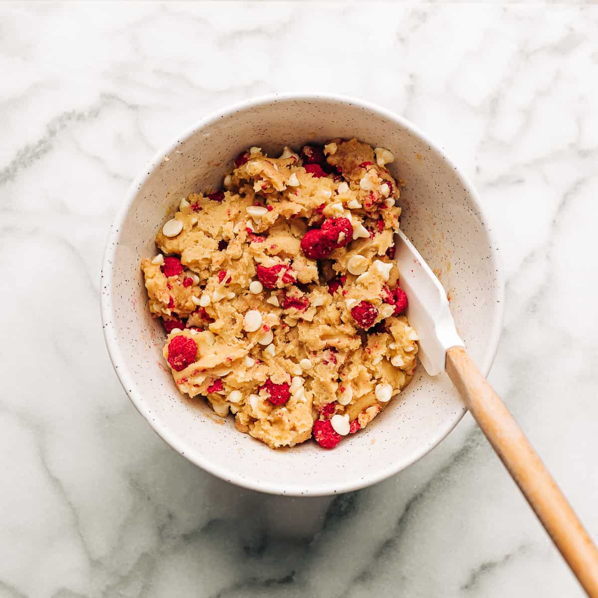 Raspberry White Chocolate Chip Cookies - Baked Ambrosia