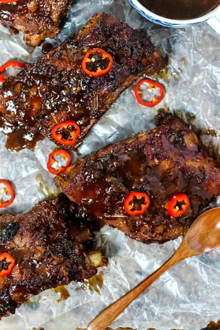 Easy Oven Baked Thai-Style Ribs - Baked Ambrosia