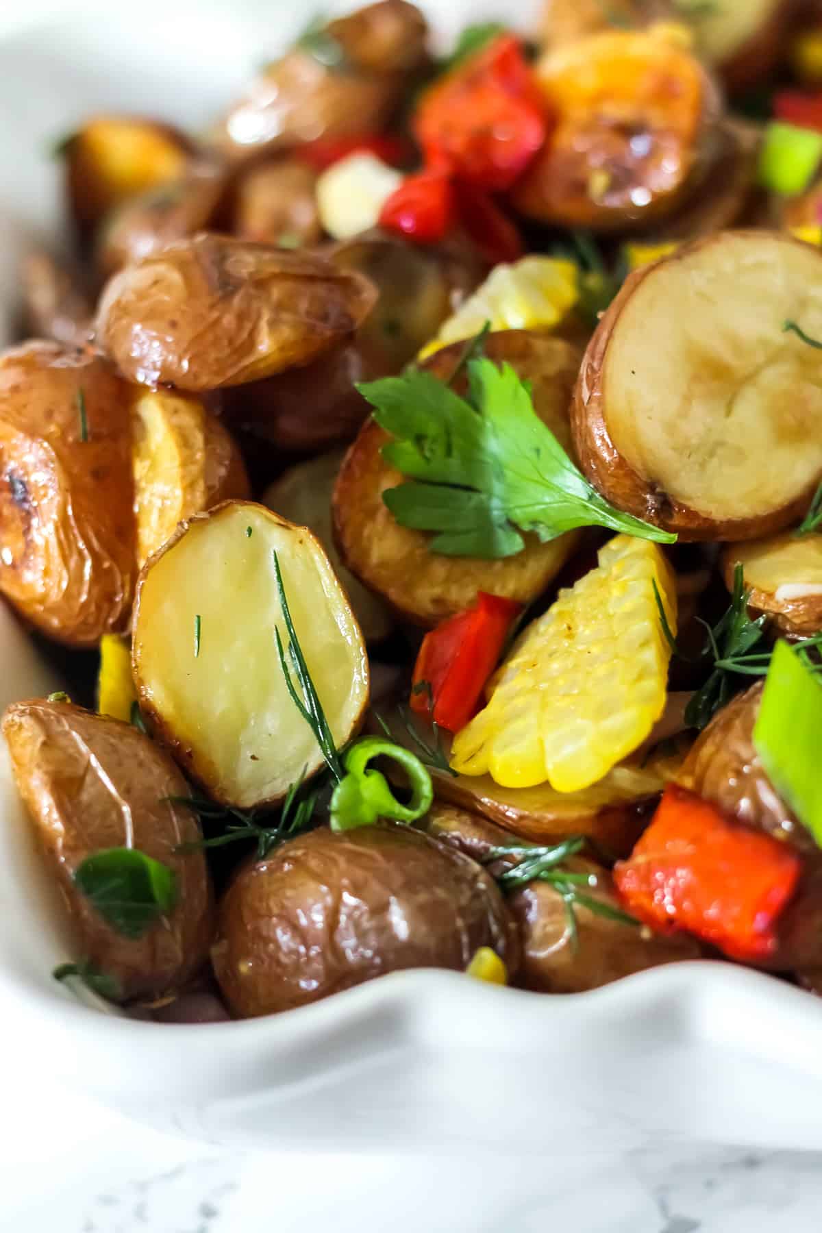 Roasted Corn and Potato Salad - Baked Ambrosia