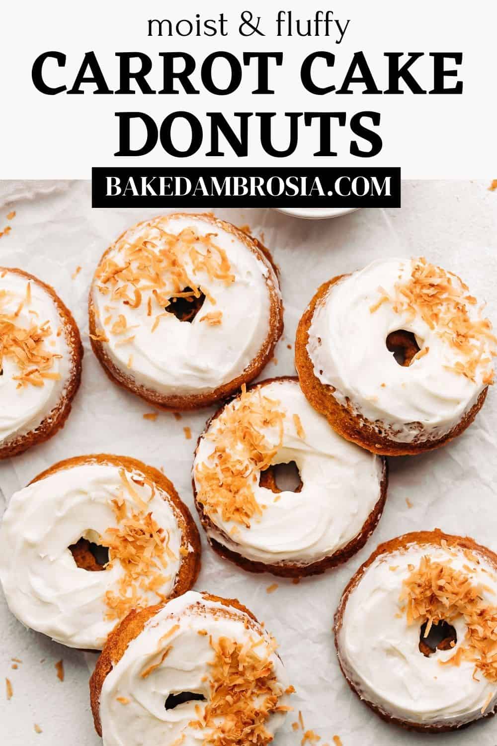 Baked Carrot Cake Donuts - Baked Ambrosia