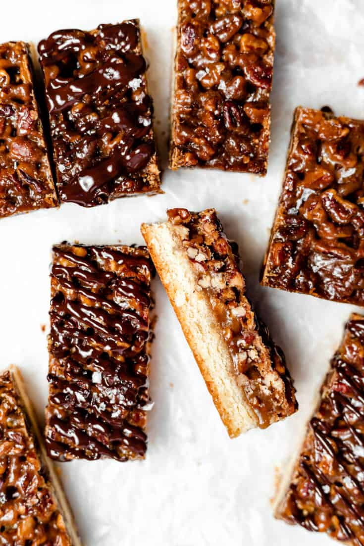 Pecan Shortbread Bars - Baked Ambrosia