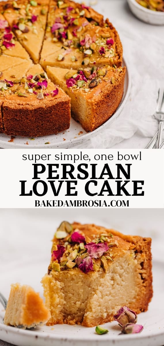 Persian Love Cake Recipe (with almond flour and rose) - Baked Ambrosia