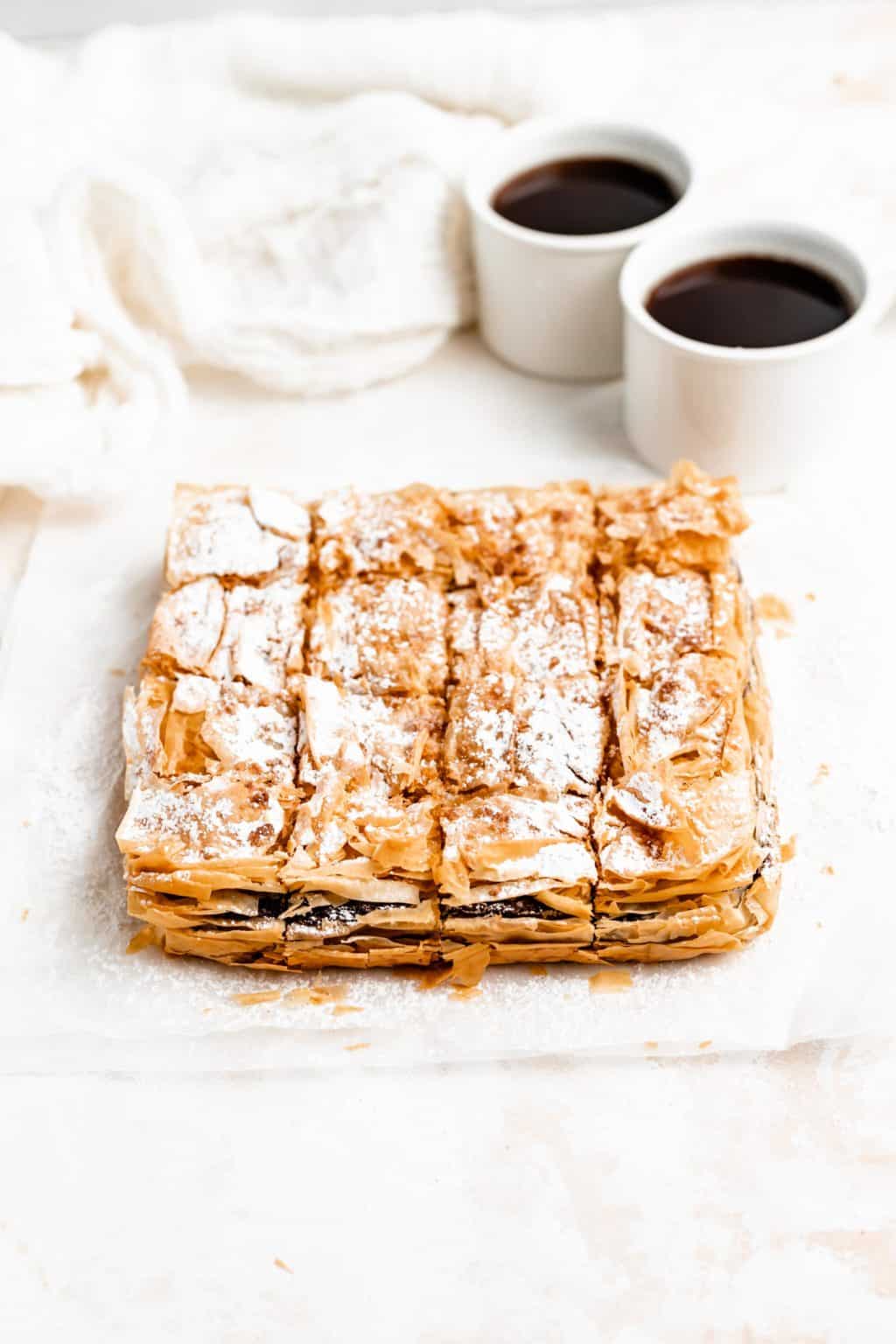 Nutella Bougatsa (Greek Custard-Filled Phyllo Pastry) - Baked Ambrosia