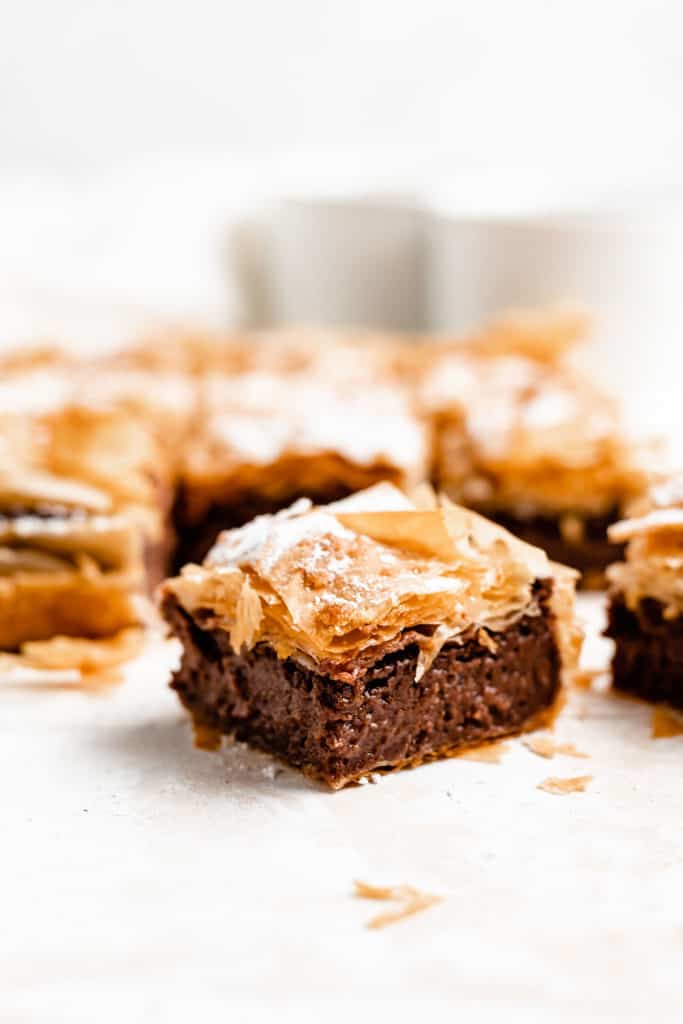 Nutella Bougatsa (Greek Custard-Filled Phyllo Pastry) - Baked Ambrosia