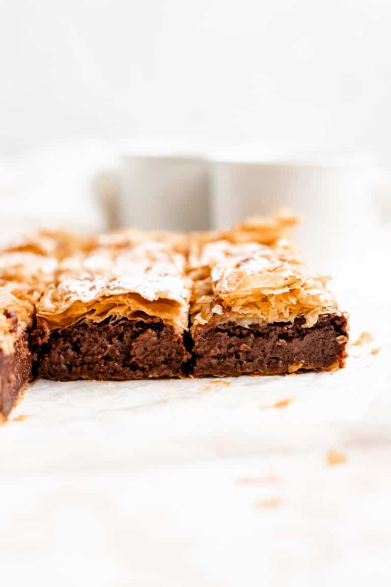 Nutella Bougatsa (Greek Custard-Filled Phyllo Pastry) - Baked Ambrosia