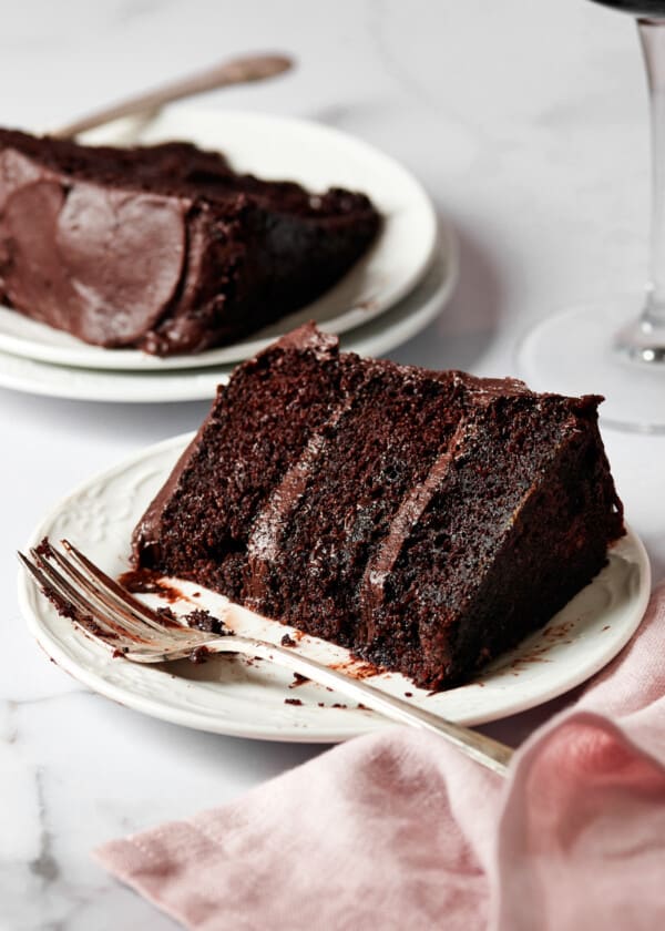 Super Moist and Rich Red Wine Chocolate Cake Recipe - Baked Ambrosia