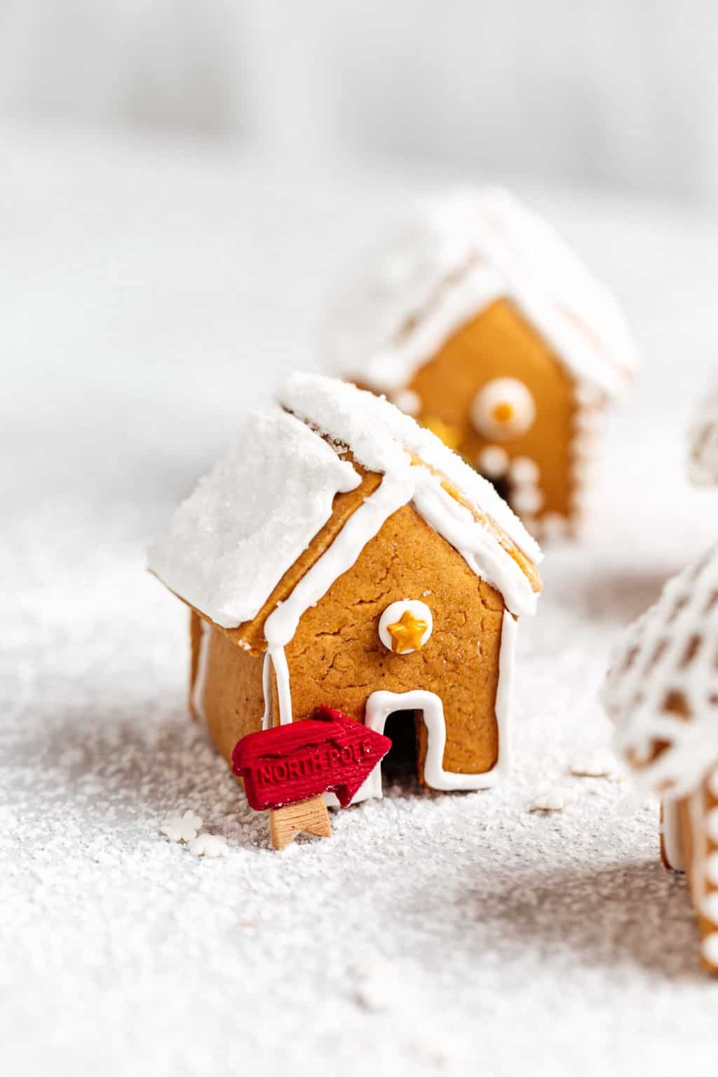 Mini Gingerbread Houses - Baked Ambrosia
