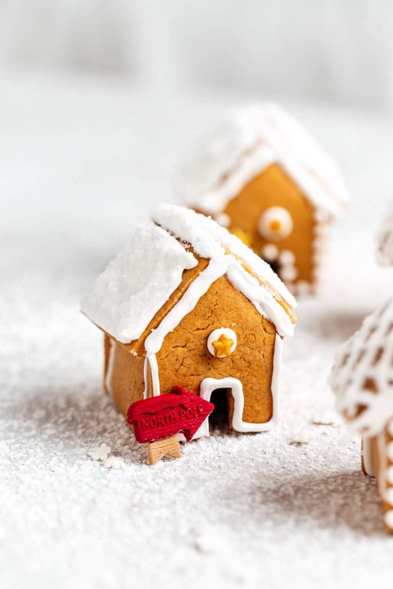 Mini Gingerbread Houses - Baked Ambrosia