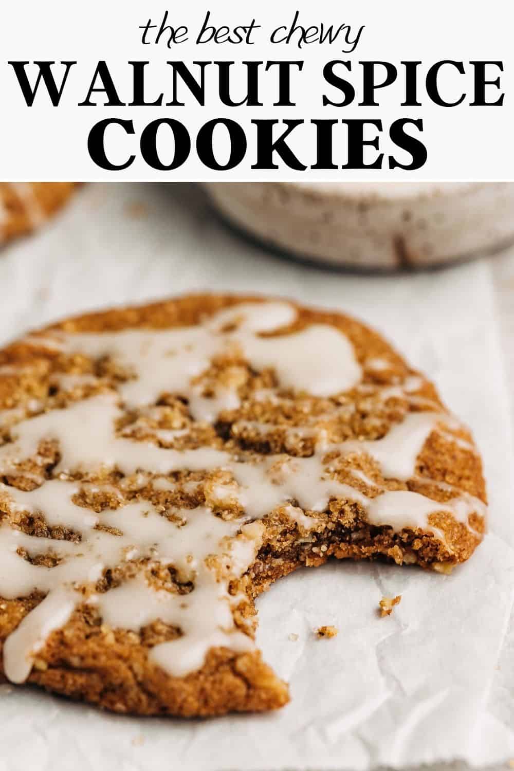 Chewy Walnut Spice Cookies - Baked Ambrosia
