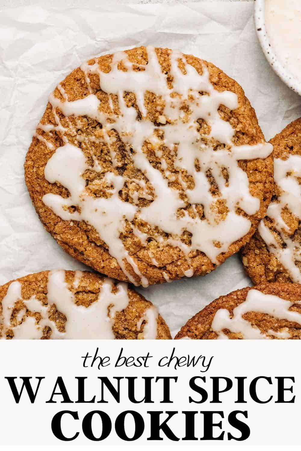 Chewy Walnut Spice Cookies