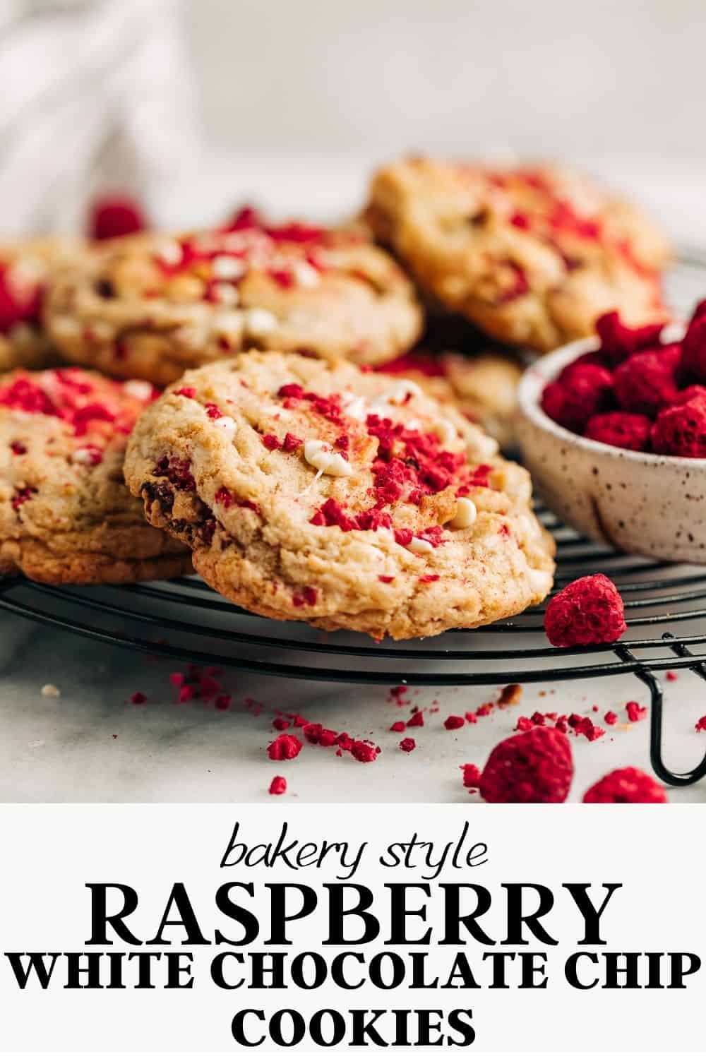 Raspberry White Chocolate Chip Cookies