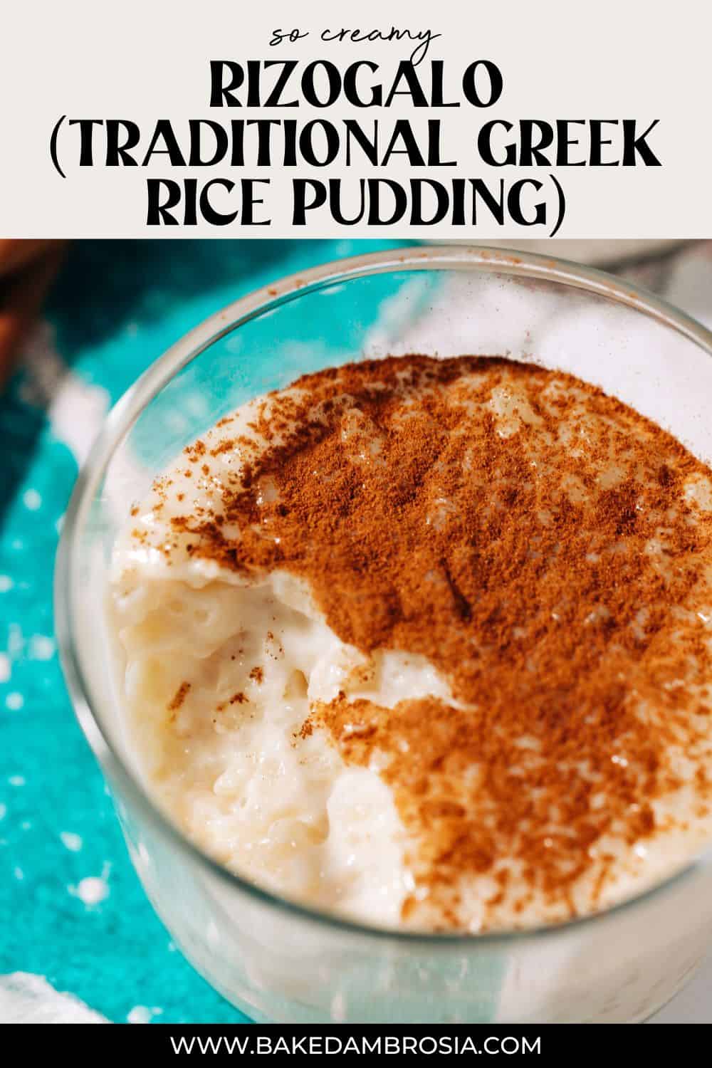 Rizogalo (Traditional Greek Rice Pudding Recipe)
