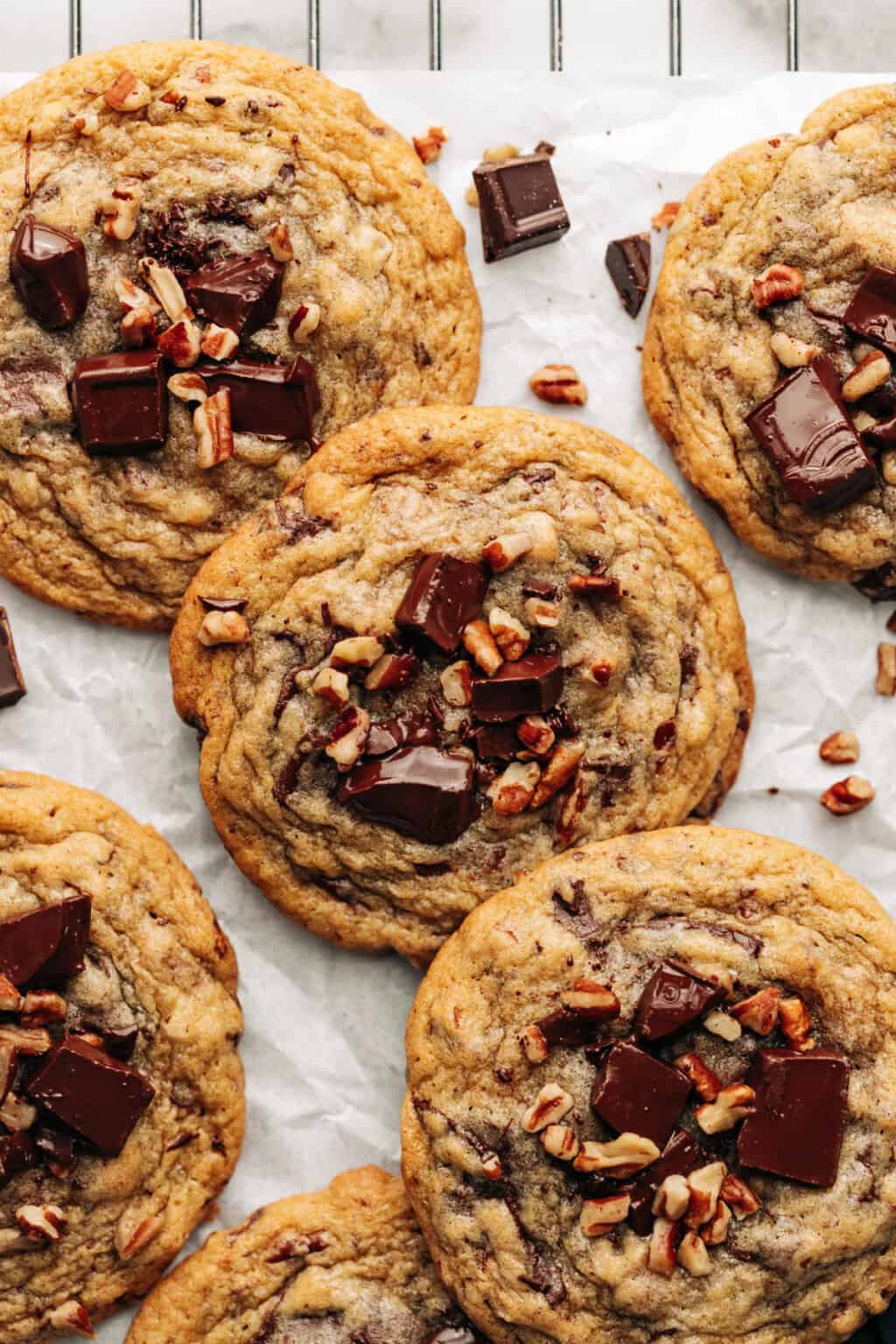 The Best Chewy Chocolate Chip Pecan Cookies Recipe - Baked Ambrosia
