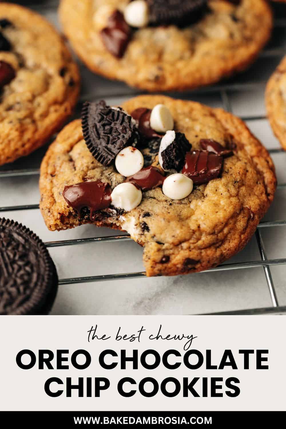 Chewy Oreo Chocolate Chip Cookies Recipe - Baked Ambrosia