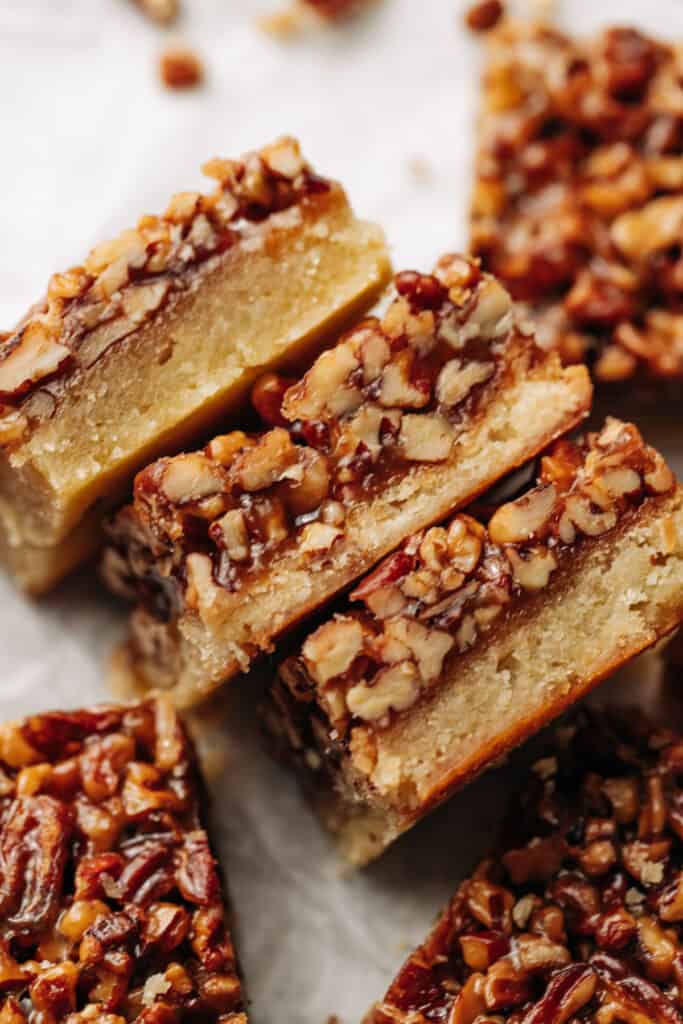 The Best Pecan Pie Shortbread Bars Recipe (Video) - Baked Ambrosia