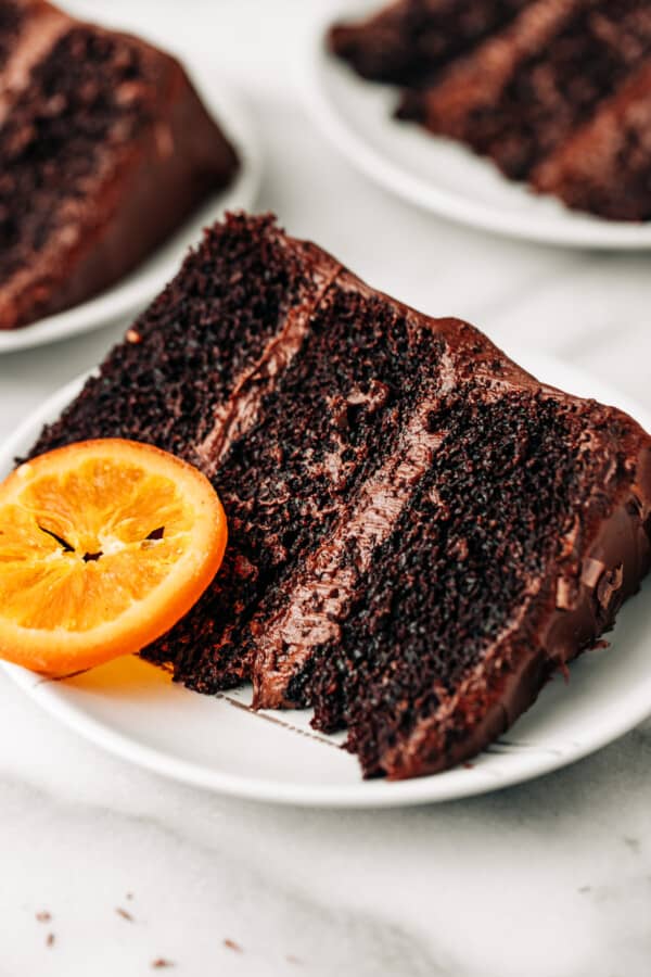 Easy Chocolate Orange Layer Cake Recipe (so moist!) - Baked Ambrosia