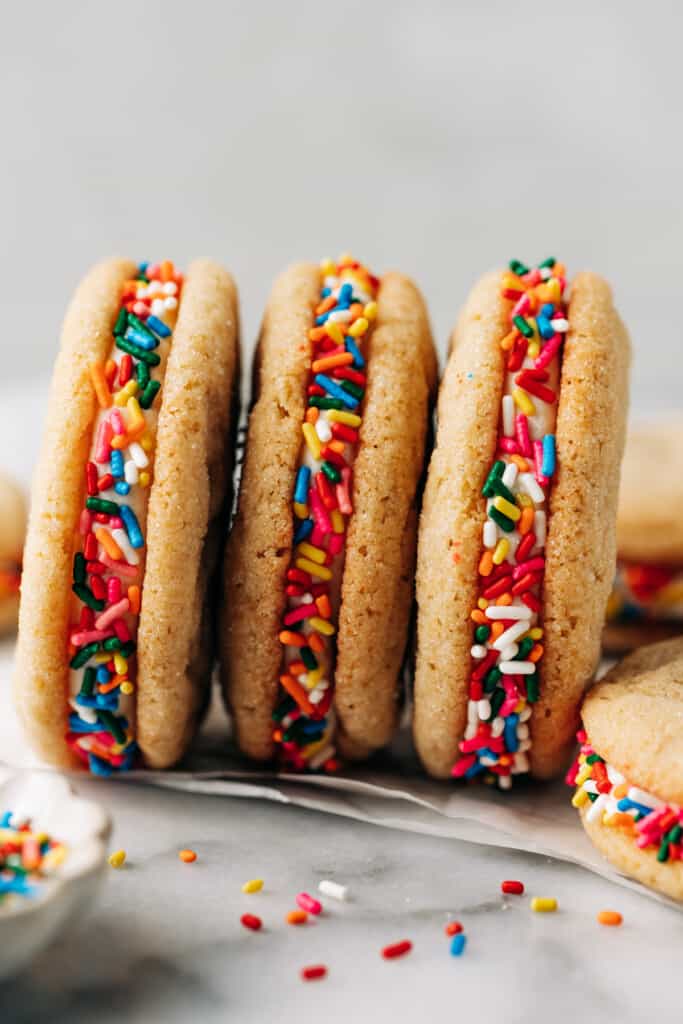 The Best Cookie Sandwiches (with buttercream filling) - Baked Ambrosia