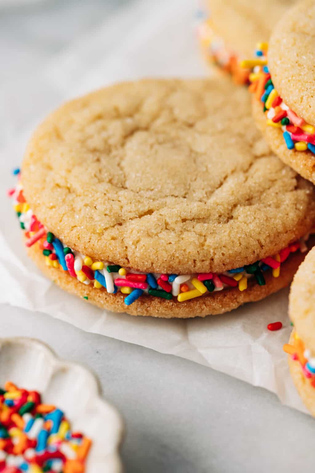 The Best Cookie Sandwiches (with buttercream filling) - Baked Ambrosia